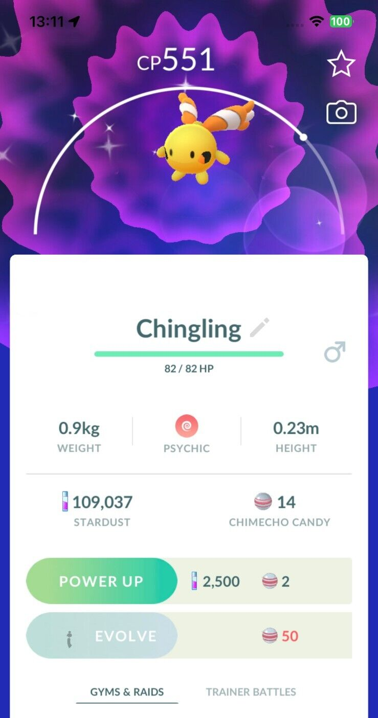 Shiny Chingling P T C Read Description | eBay