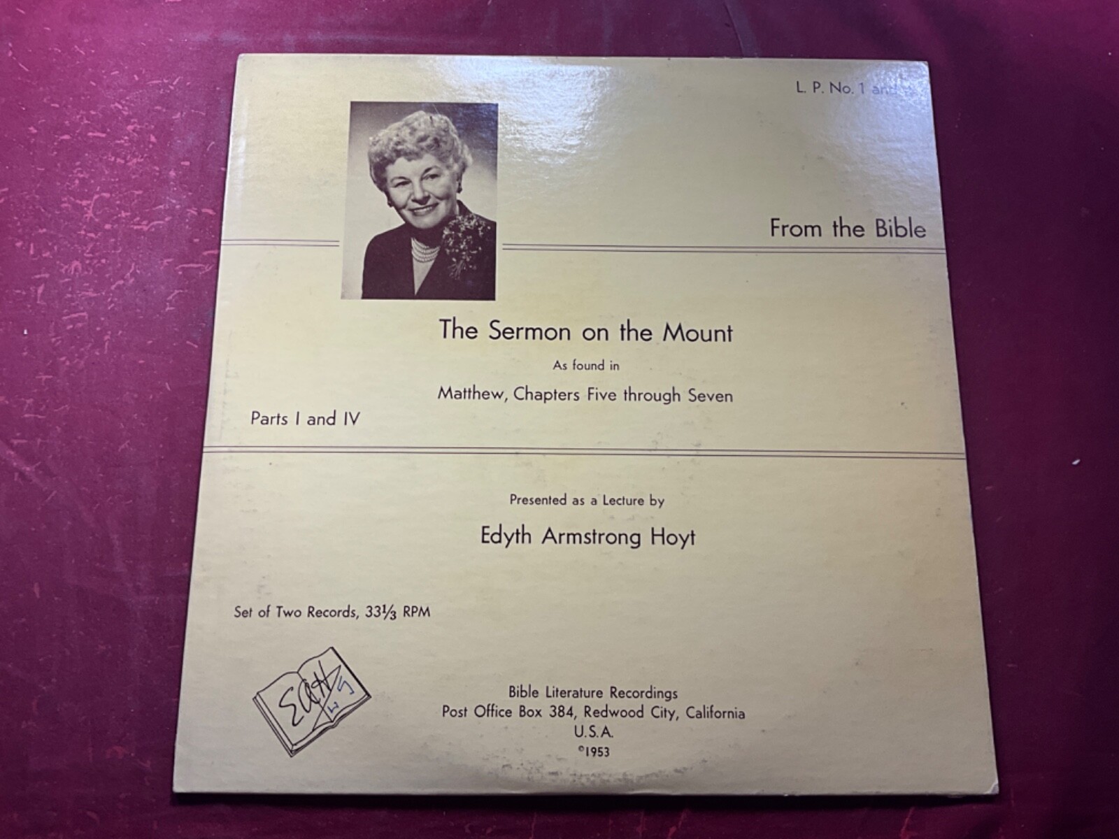 R5-73 EDYTH ARMSTRONG HOYT / THE SERMON ON THE MOUNT - GOSPEL - 1 ...