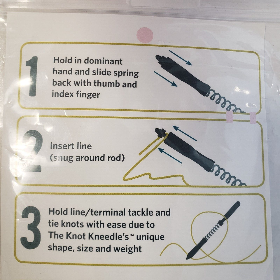 KNOT KNEEDLE - FISHING KNOT TYING TOOL - QUICK & EASY WAY TO TIE KNOTS ...