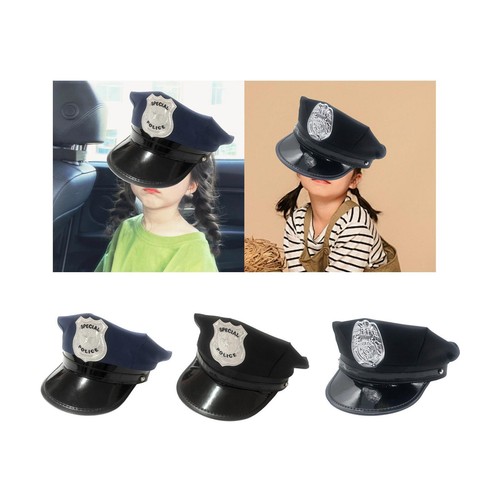 Children Police Hat Cop Hat for Birthday Stage Performance Pretend Play ...