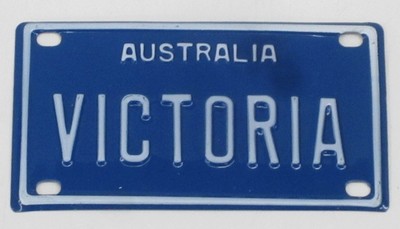 VICTORIA NOVELTY NAME MINI TIN AUSTRALIAN LICENSE NUMBER PLATE | eBay