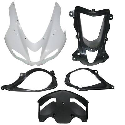 Unpainted Upper Fairing Nose Front Cowl Kit for Kawasaki Ninja ZX6R ...