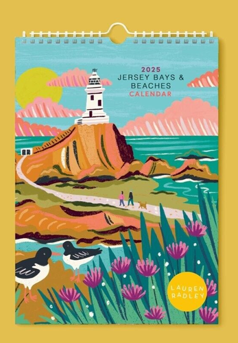 Jersey Bays & Beaches 2025 Wall Calendar Diary Lauren Radley 60x21cm ...