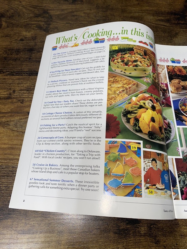 Vintage 1999 Taste Of Home Cookbook Recipes Cooking Cook Book Magazine ...