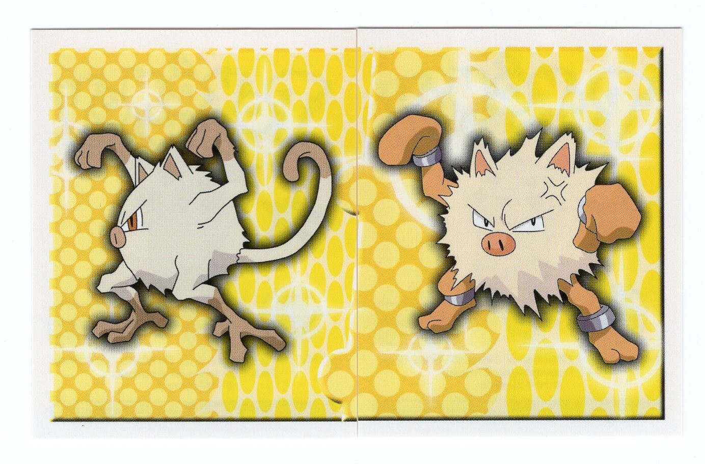 Pokemon Card - 1999 Mankey & Primeape Stickers - Topps Merlin Vtg | eBay