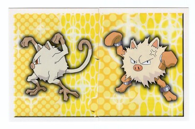 Pokemon Card - 1999 Mankey & Primeape Stickers - Topps Merlin Vtg | eBay