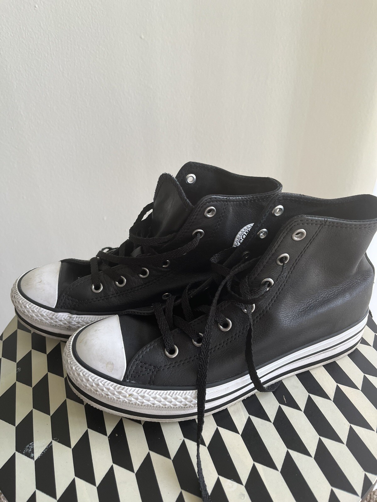 Size 4 - Converse Chuck Taylor All Star Lift High Bla… - Gem