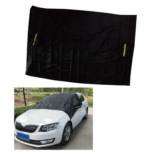 Car Half Body Sun Shade Anti-dust Cover Sunscreen UV Snow Resistant ...