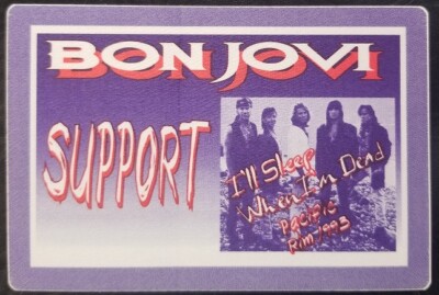JON BON JOVI / RICHIE SAMBORA - OLD BON JOVI TOUR CONCERT CLOTH ...