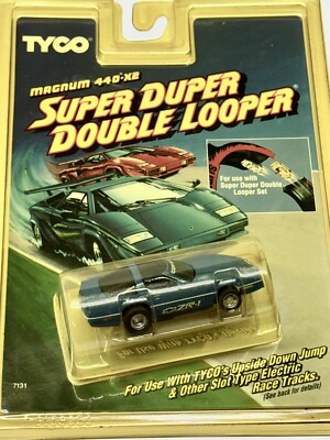 OLD TYCO Super Duper Double Looper Blue Corvette ZR1 #7129, 440-X2 ...