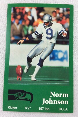 NFL 1990 Seattle Seahawks Police Football Card-Norm Johnson (UCLA) | eBay