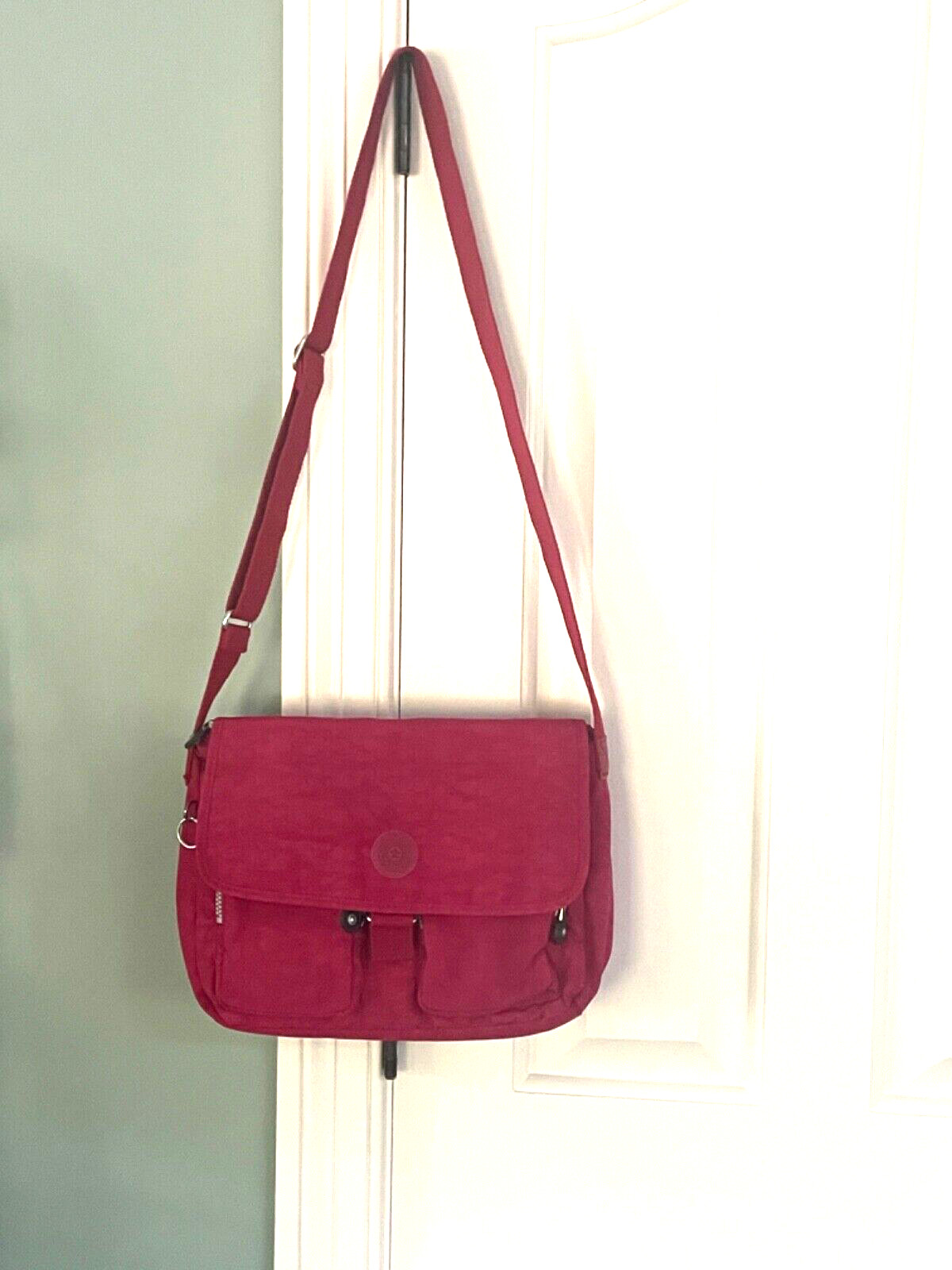 Kipling Hot Pink Messenger Crossbody Bag, EUC - Gem