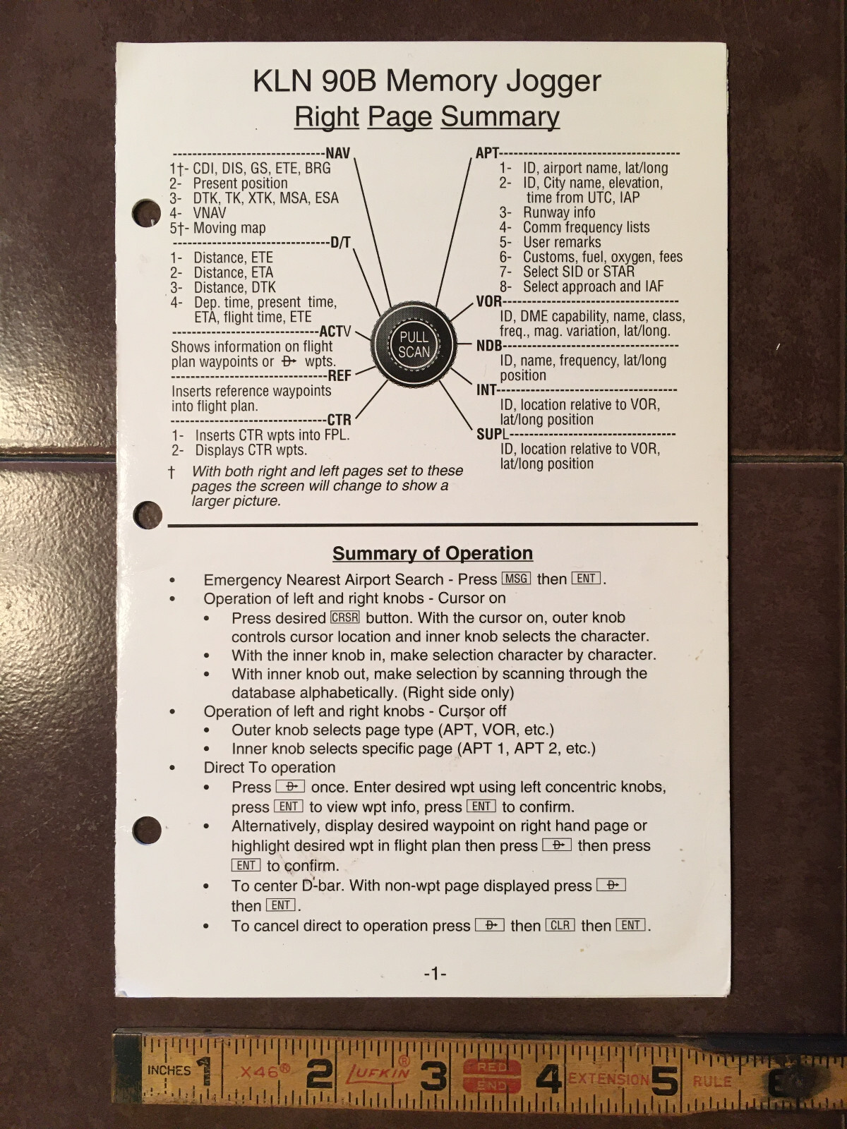 Bendix King KLN-90B GPS Pilot Friendly Manual by Dittmer for sale ...