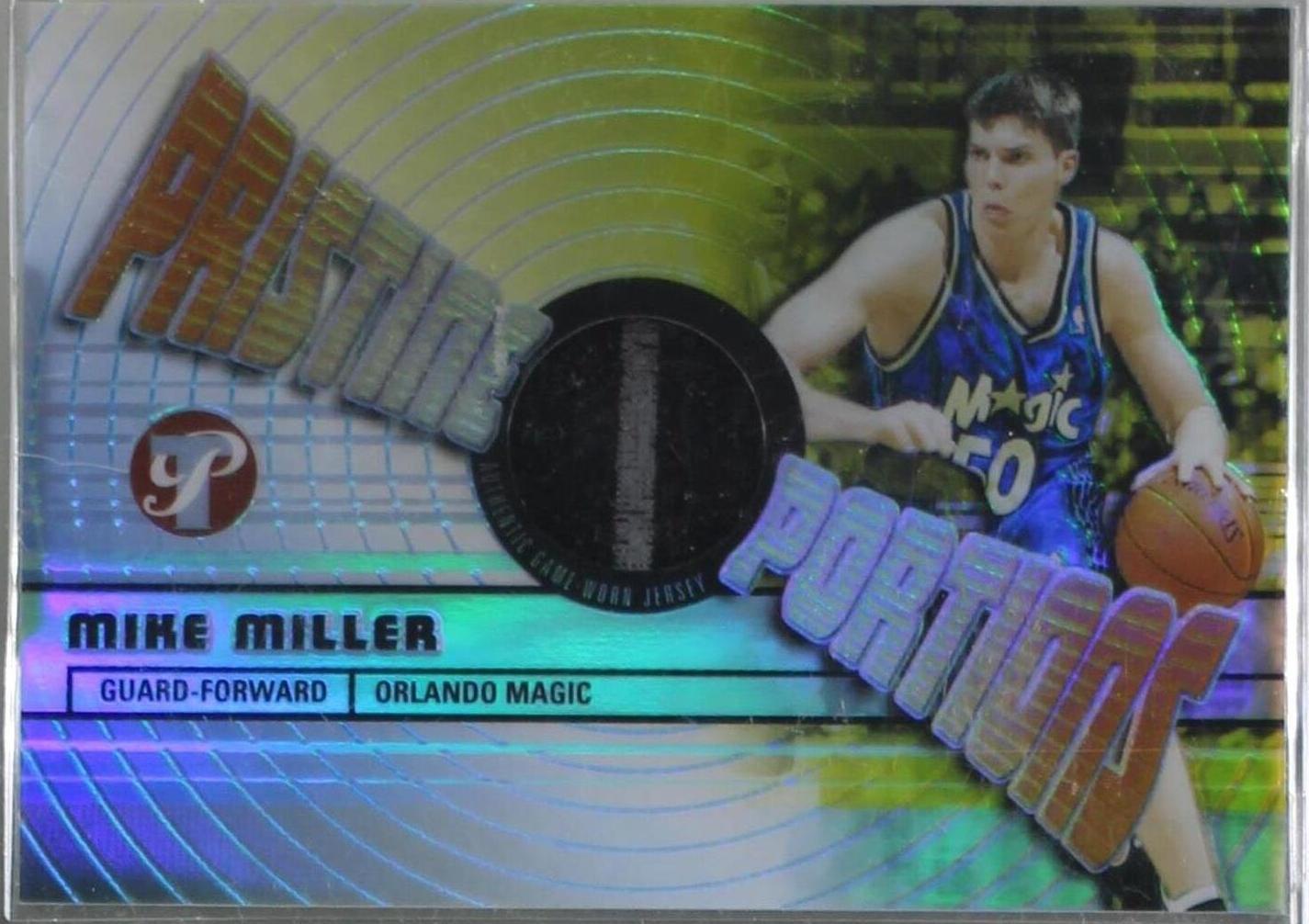 2002-03 Topps Pristine - Pristine Portions Mike Miller #PPO-MM ...