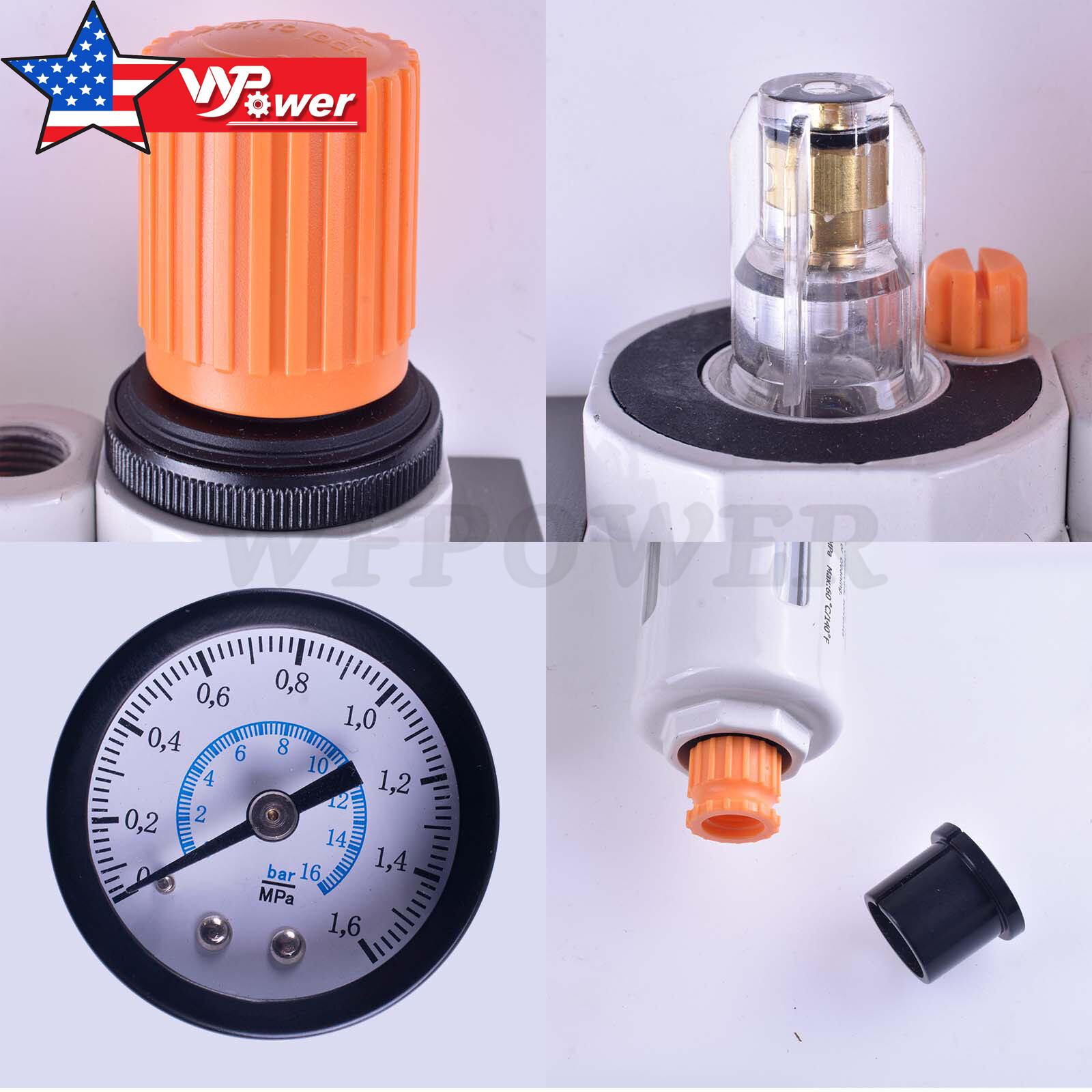 Tire Changer Machine Part Air Pressor Oil Water Separator Regulator ...