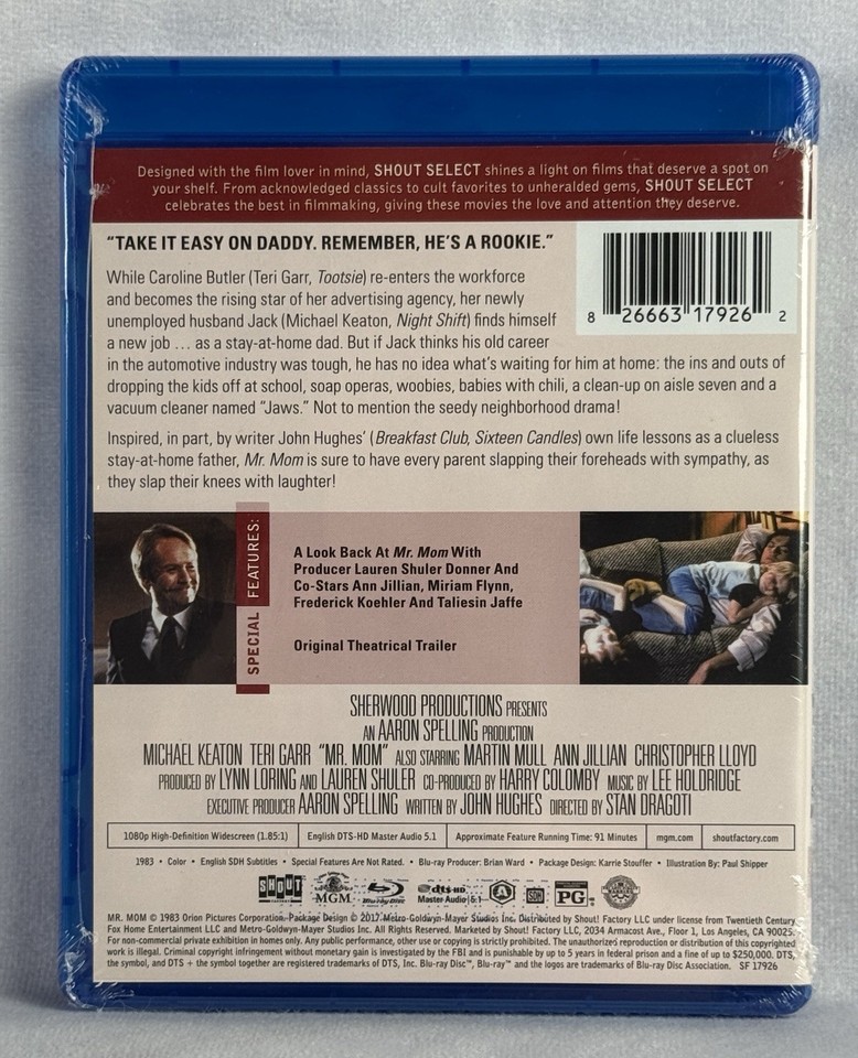 Mr. Mom Blu-Ray (Shout Factory - Shout Select) Collector's Edition ...