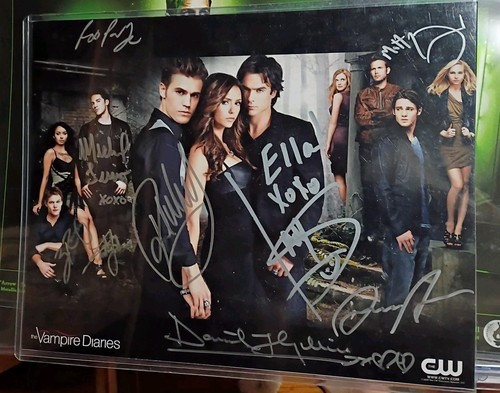 Vampire Diaries Autographed Poster 11x14 Cast 2017 Signed Mint In ...