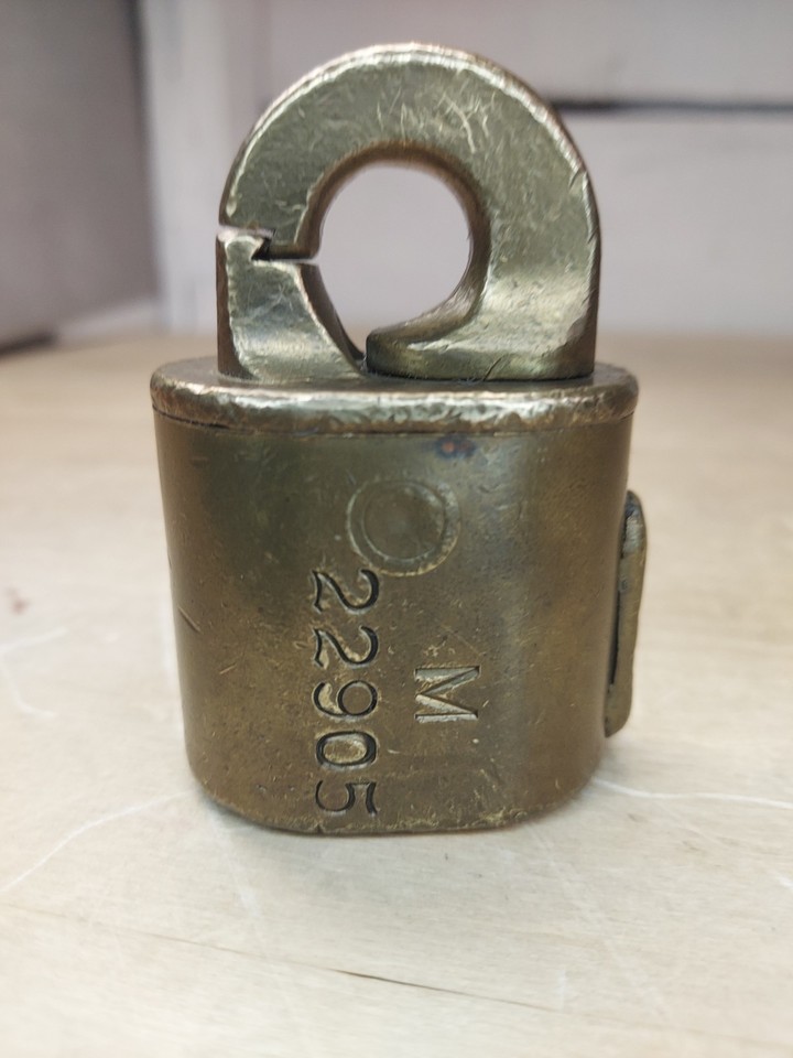Vintage USPS Registered Mail Padlock Postal Rotary Post No. M 22905 No ...