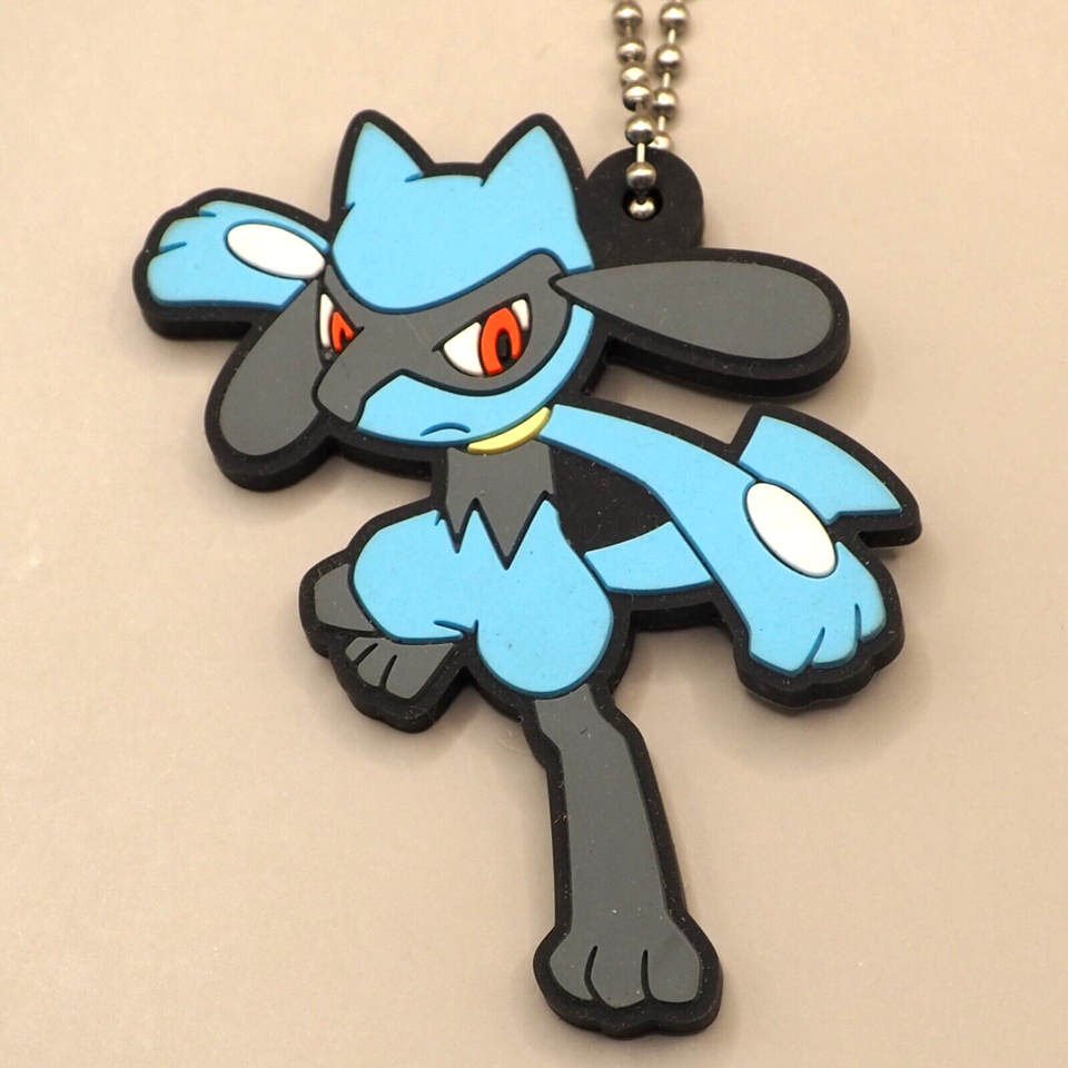 Riolu Pokemon Rubber Mascot Keychain Gashapon Bandai Japan V494 | eBay