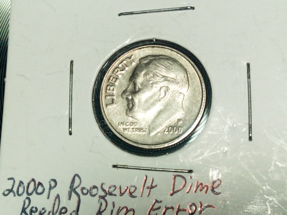 Mint Error Coin Roosevelt Dime 2000 P REEDED RIM | eBay