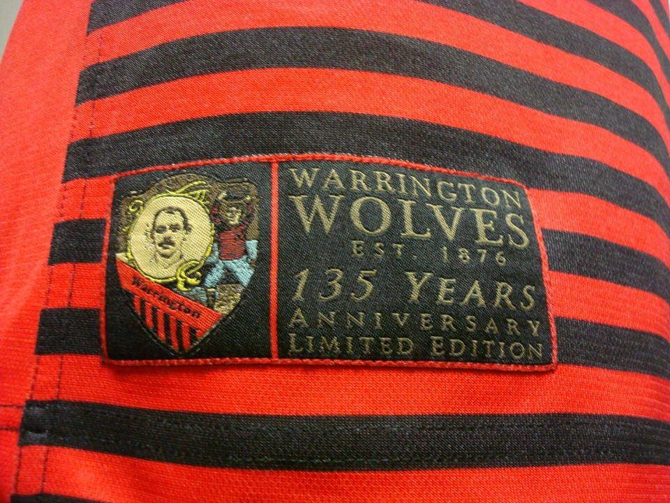 WARRINGTON WOLVES Away 2011 Eur SUPER League L ISC Memorable Ltd Ed ...