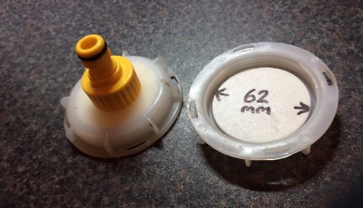 HOZE HOSEPIPE STILLAGE TANK MAUSER FINE THREAD REDUCER CAP TAP WATER 62 ...