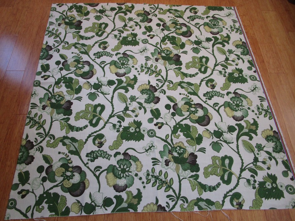 Green Lime Yellow large Tropical floral Lime Fruit outdoor fabric 58 ...