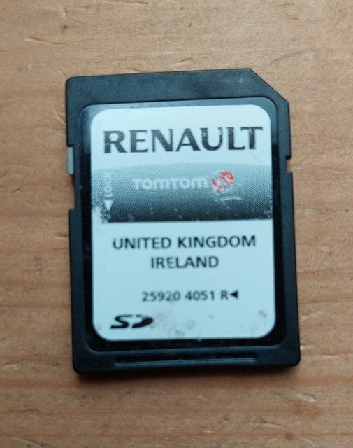Original Renault TomTom Navigation SD Card SAT NAV Map UK 25920 4051r ...