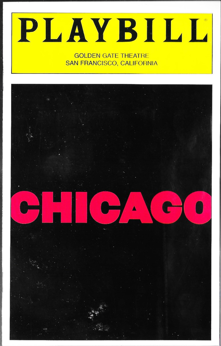 Chicago The Musical Playbill
