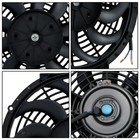 2PC 12" 12V Universal Slim Fan Push Pull Electric Radiator Cooling Fan ...