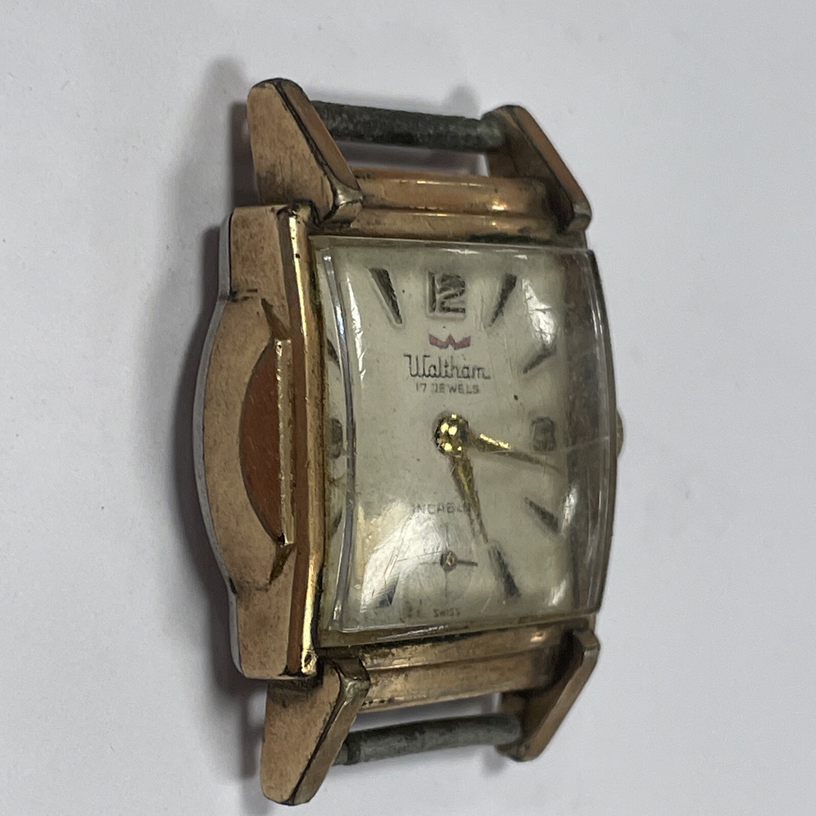 Vintage Waltham Incabloc 17 Jewels Gold Tone Swiss Watch | eBay