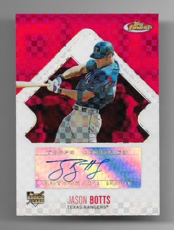 2006 Topps Finest - Rookie Autograph Red X-Fractor #145 Jason Botts ...