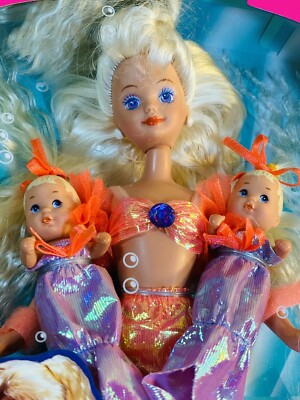 Barbie Vintage Mattel 1993 Mermaid Skipper And The Sea Twins Barbie ...