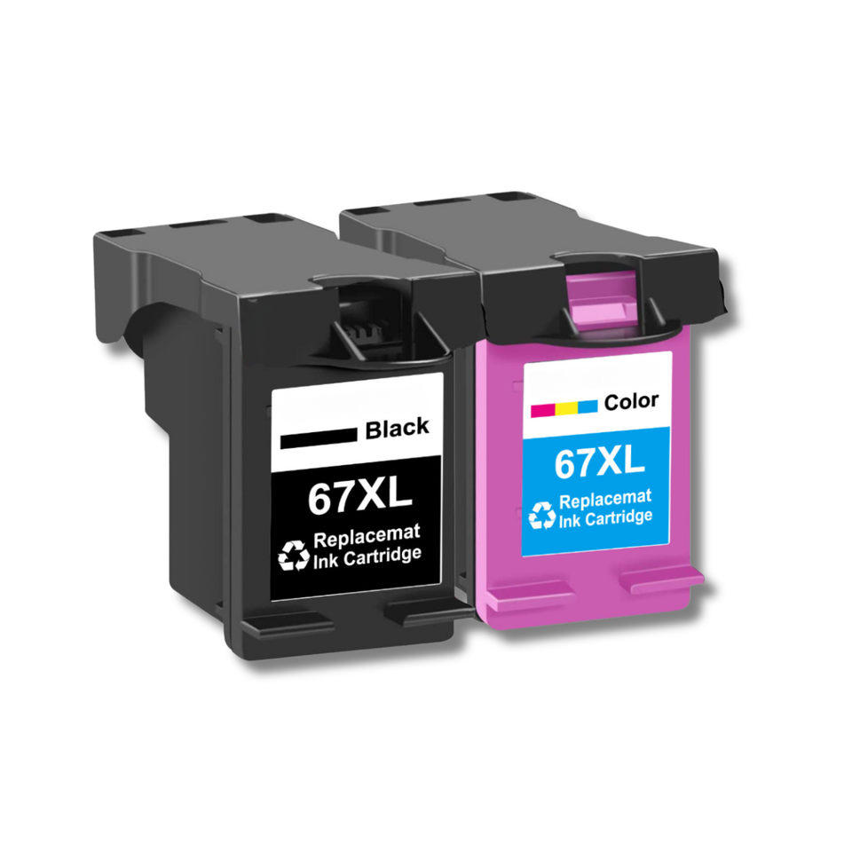 SuppliesOutlet Compatible Ink for HP 67XL – Black 240 Pages, Tri-Color ...