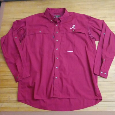 Drake Clothing Company Alabama Crimson Tide Long Sleeve Button Outdoor ...