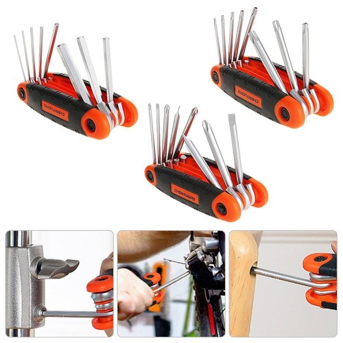 Folding Hexagonal Wrench Screwdriver Set Hexagon Spanner Hand Tool | eBay