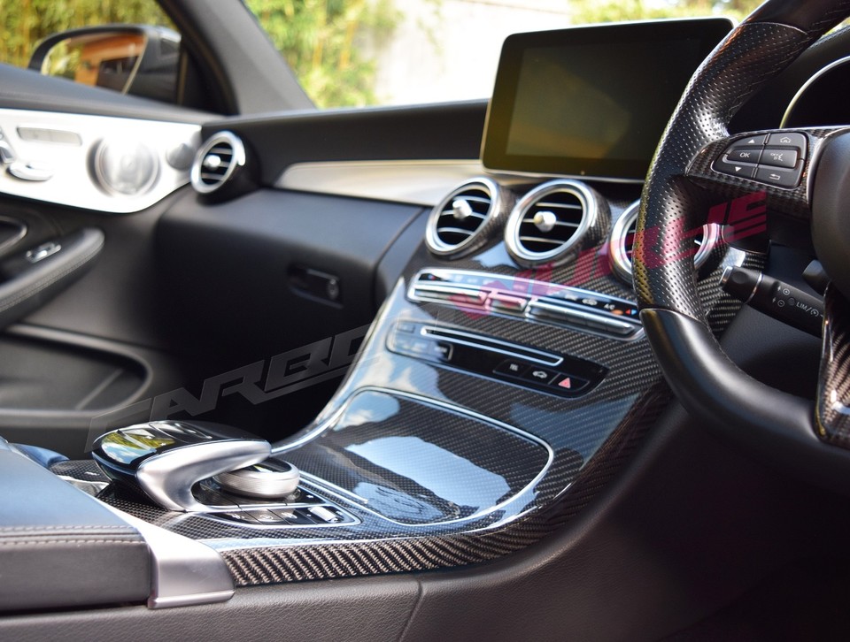 Mercedes C Class C63 Carbon Fibre Centre Console Clock Option | W205 ...