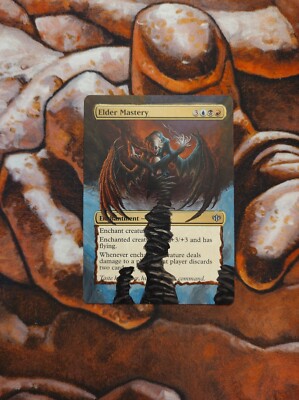 Magic the Gathering Elder Mastery Hand Painted Unique Custom MTG Alter ...