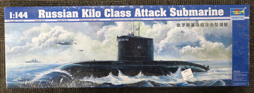 Sealed Trumpeter Russian Kilo Class Attack Submarine 1:144 Scale Model ...
