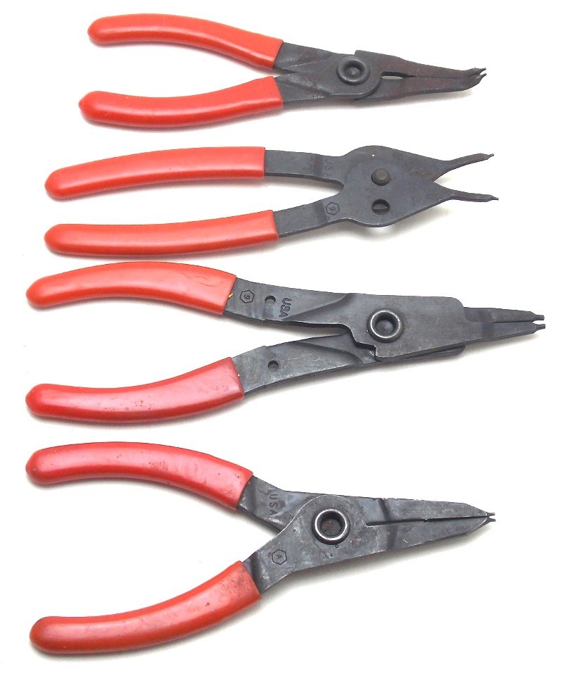 4 Proto Snap Ring External Retaining Rings Plier Set 391 392 398 399 ...