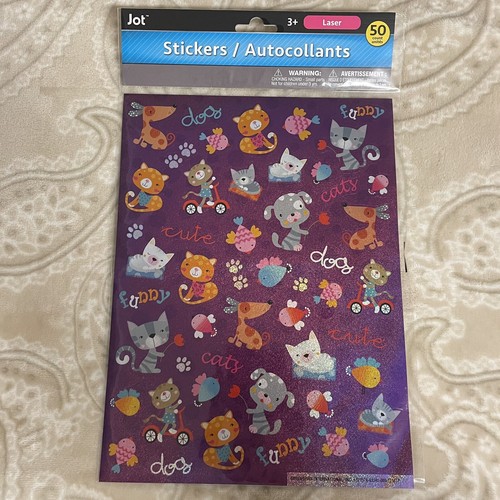 Jot Stickers Laser Cat Dog Shimmer 50 ct. Crafting Journaling ...