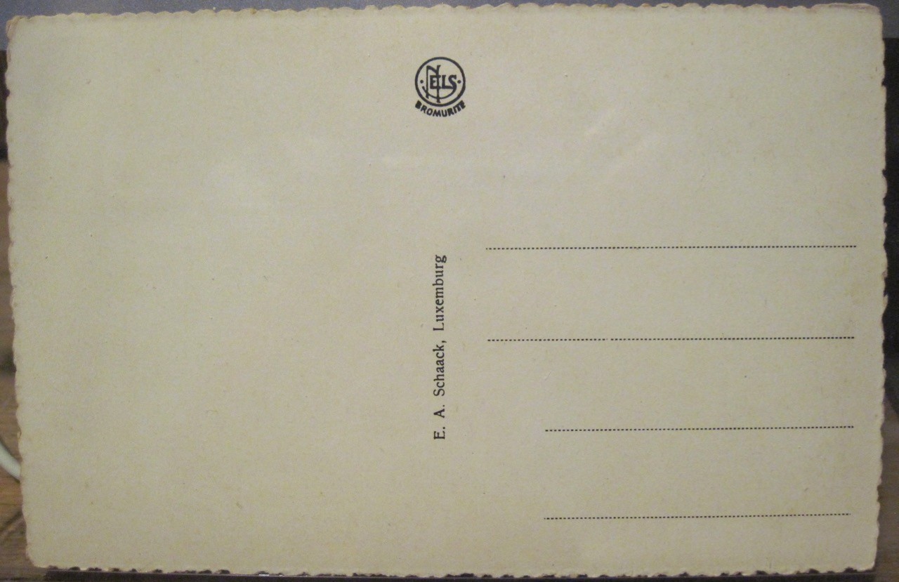 Luxembourg Postcard GESAMTANSICHT Walled Town Canals EA Schaack Nels ...