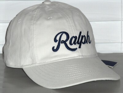 POLO RALPH LAUREN Men's Cursive Script Cotton Twill Baseball Ball Cap ...