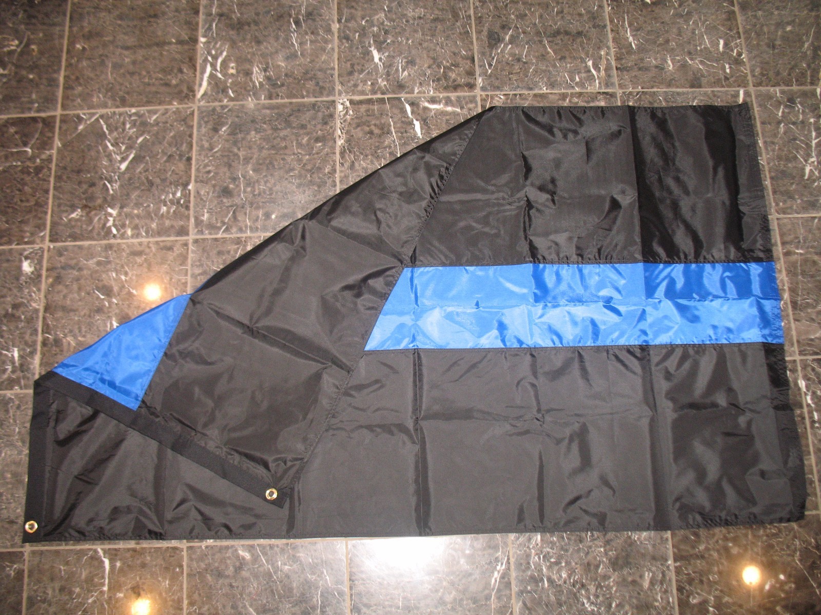 3x5 Embroidered Police Thin Blue Line Law Enforcement 220D Nylon Flag 3 ...