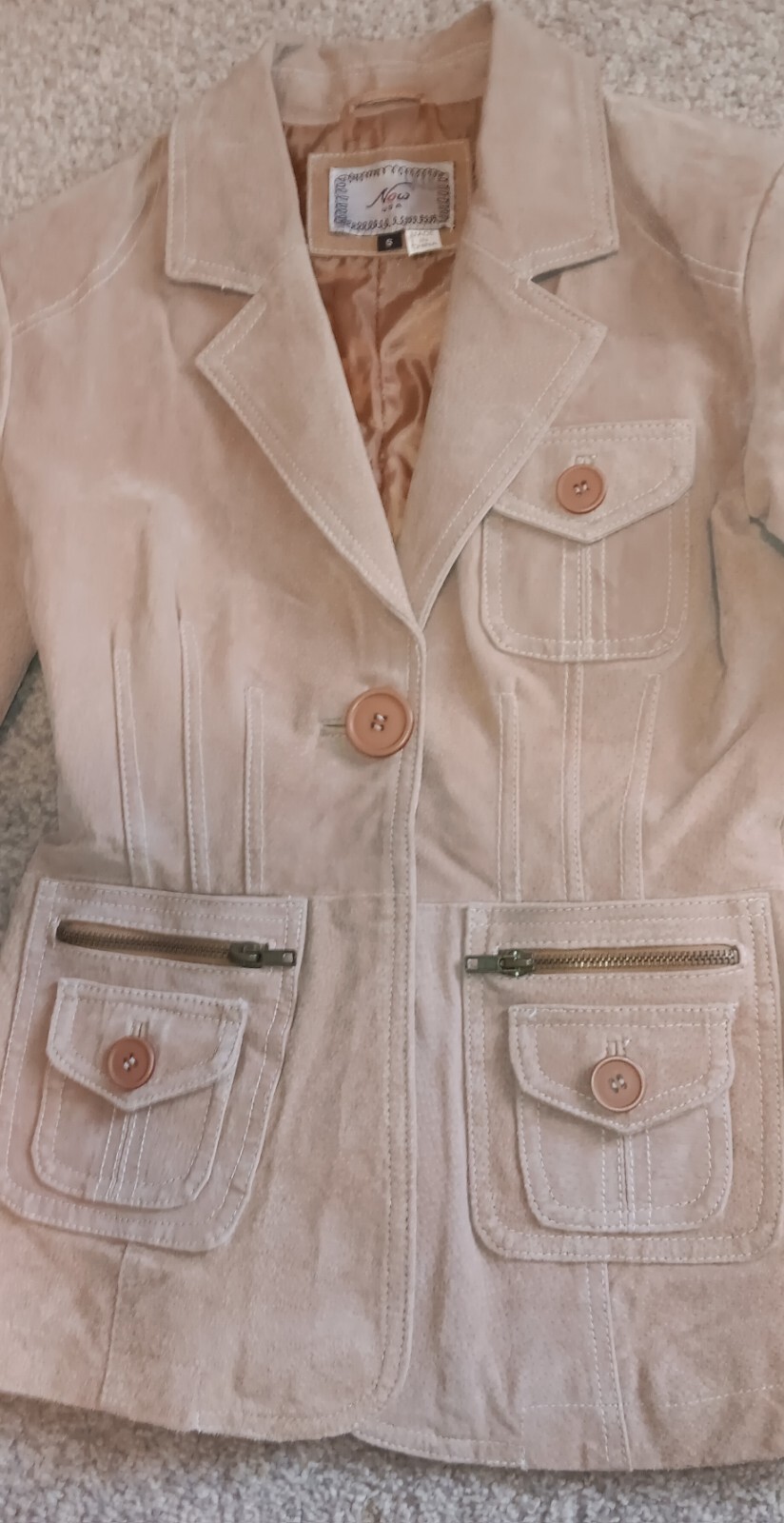 Woman’s 100% Leather Blazer Size SMALL Jacket | eBay