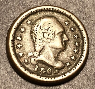 1863 US Civil War Patriotic Token George Washington Union For Ever ...