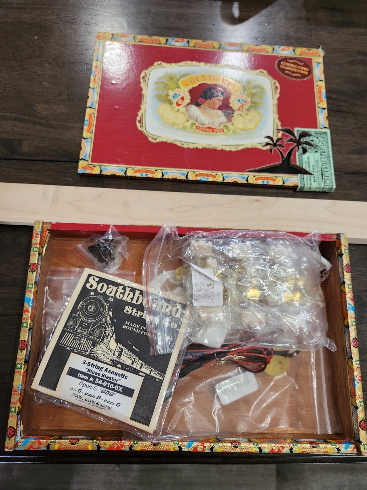 3-string Electric cigar box Guitar -Builders Kit | eBay