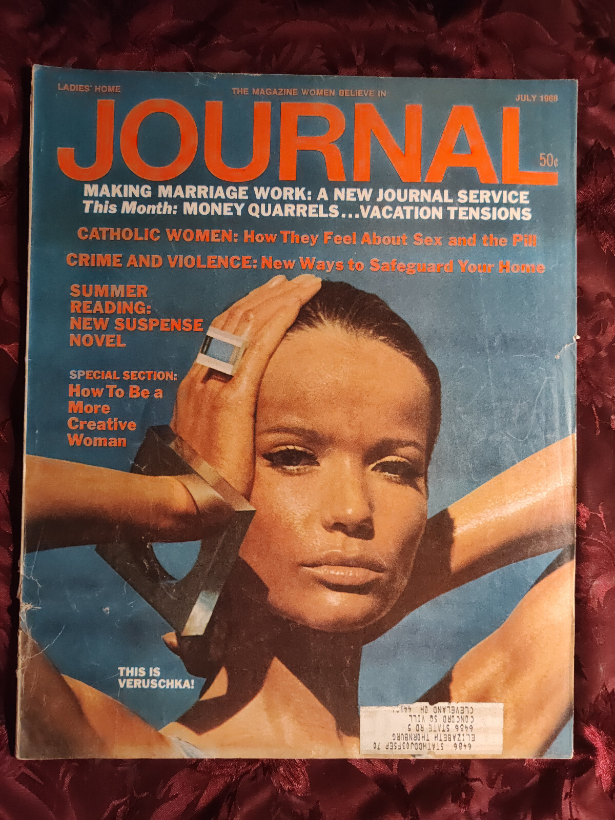 LADIES HOME JOURNAL July 1968 VERUSCHKA JOE BOWLER CECILY CROWE SALLY ...