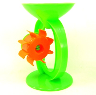 SAND SPINNER BEACH TOY GREEN Timer Paddle Wheels Turn Sandbox Summer ...
