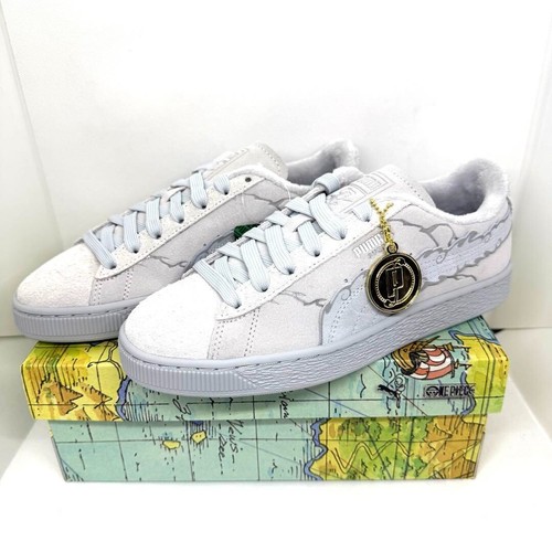 PUMA x One Piece Straw Hat Luffy Suede Sneakers 396524_01 Feather Gray ...